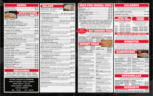 Restaurant Menu | Pizza, Soup, Salad, and More | Brick Oven Pizzeria