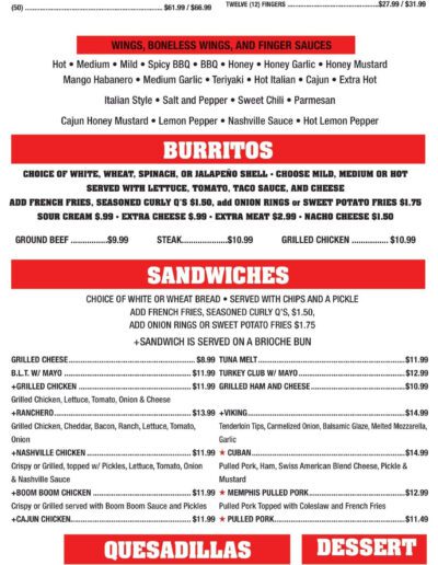 Restaurant Menu | Pizza, Soup, Salad, and More | Brick Oven Pizzeria